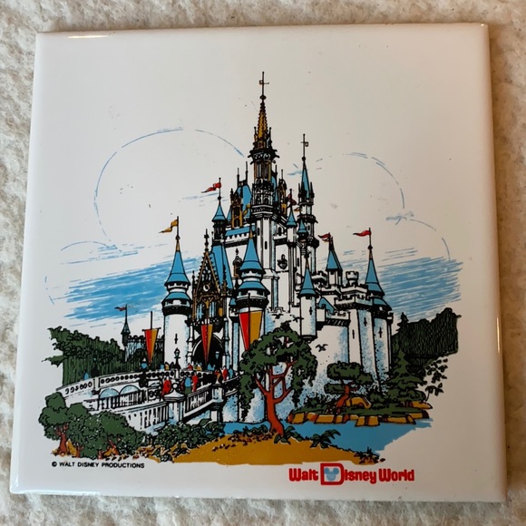Disney | Wall Decor | Rare Vintage Disney World Tile Decor | Poshmark